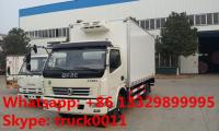 China dongfeng 4*4 120hp 4tons refrigerator truck for sale, best price CLW brand dongfeng 120hp chaochai 4tons cold room truck for sale