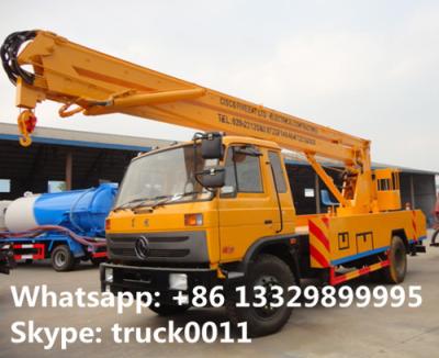 China dongfeng brand 190hp aerial working platform truck for sale, hot sale dongfeng 153 20m overhead working truck for sale for sale