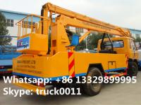 China dongfeng brand 190hp aerial working platform truck for sale, hot sale dongfeng 153 20m overhead working truck for sale for sale