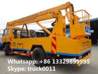 China dongfeng brand 190hp aerial working platform truck for sale, hot sale dongfeng 153 20m overhead working truck for sale for sale