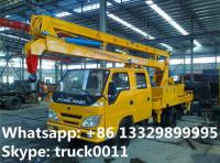 China forland LHD 4*2 12m aerial working truck for  sale, best price forland 12m overhead working platform truck for sale for sale