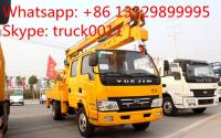 China forland LHD 4*2 12m aerial working truck for  sale, best price forland 12m overhead working platform truck for sale for sale