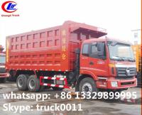 China best price Foton Auman 6*4 LHD dump tipper truck for sale, factory direct sale FOTON AUMAN 25tons dump truck for stones for sale