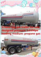 China hot sale 17 metric tons double BPW/FUWA axles lpg gas tank trailer, best price 17tons propane gas tank semitrailer for sale