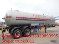 China hot sale 17 metric tons double BPW/FUWA axles lpg gas tank trailer, best price 17tons propane gas tank semitrailer for sale