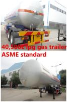 China hot sale 17 metric tons double BPW/FUWA axles lpg gas tank trailer, best price 17tons propane gas tank semitrailer for sale