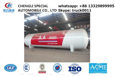 China factory sale 120,000L 50ton lpg gas storage propane tanker, hot sale bullet type bulk surface lpg gas storage tanker for sale