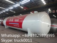 China factory sale 120,000L 50ton lpg gas storage propane tanker, hot sale bullet type bulk surface lpg gas storage tanker for sale
