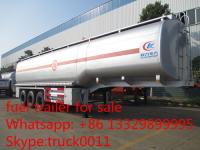 China brand new carbon steel 55000L fuel trailer for sale, factory sale best price CLW 38.5tons gasoline tank trailer for sale for sale