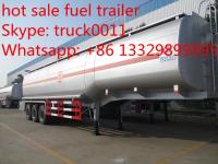 China brand new carbon steel 55000L fuel trailer for sale, factory sale best price CLW 38.5tons gasoline tank trailer for sale for sale