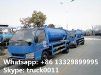 China JMC high quality and competitive price 3 cubic meters sewage suction truck for sale, China best price 3m3 vacuum truck for sale