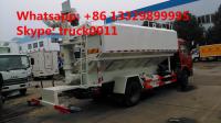 China China best price 6tons hydraulic discharging poultry feed truck for sale, 5-7tons farm-oriented and livestock feed truck for sale