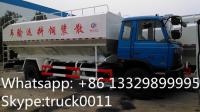 China dongfeng 190hp 10ton electronic/hydraulic discharging animal feed deliery truck for sale, farm-oriented fish feed truck for sale