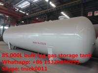 China hot sale 85,000L surface lpg gas storage tank, bulk stationary surface 85m3 bulk lpg gas storage tank for sale for sale
