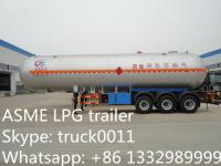 China factory direct sale best price triple axles 48700L DME lpg gas trailer, high quality 27tons DME lpg gas trailer for sale for sale