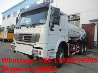 China HOWO LHD 6*4 16,000Liters sewage suction truck for sale, Factory sale best price new HOWO vacuum tank truck for sale for sale