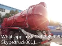 China HOWO LHD 6*4 16,000Liters sewage suction truck for sale, Factory sale best price new HOWO vacuum tank truck for sale for sale
