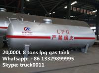 China factory sale best price 8 metric tons bulk surface lpg gas storage tank, 20cbm surface lpg gas storage tank for sale for sale