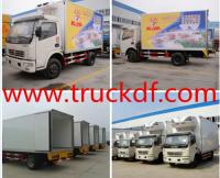 China HOT SALE! dongfeng 4ton refrigerated truck for fresh fruits and vegetables,best price dongfeng 4*2 RHD cold room truck for sale