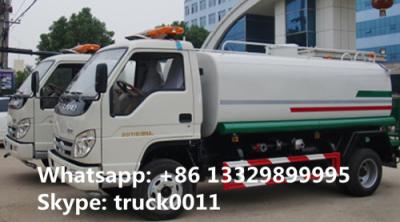 China 2020s best price new foton 5,000L water tank truck for sale, factory sale foton brand mini 5,000L water cistern truck for sale
