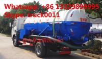 China HOT SALE! best price DONGFENG 4*2 Cleaning Suction Sewage truck 6m3, dongfeng high pressure jetting sewer truck for sale for sale