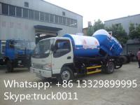 China HOT SALE! best price DONGFENG 4*2 Cleaning Suction Sewage truck 6m3, dongfeng high pressure jetting sewer truck for sale for sale