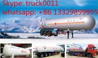 China 59600 liters ASME Material tri-axle Gas delivery trailer for sale, lpp trailer for sale, 25tons bulk propan gas trailer for sale