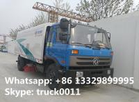 China dongfeng 145 road sweewer truck for sale(2.5cbm water tank+6cbm wastes van), hot sale 4*2 8.5m3 street sweeping vehicle for sale
