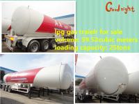 China FUWA leaf spring suspension triple axles 25ton lpg gas trailer for sale, lpg gas trailer for AA RANO COMPANY in Nigeria for sale