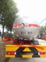 China Dongfeng tianlong 8*4 lpg transport bobtail truck 35000Liters for sale, lpg gas truck bobtail for sale for sale