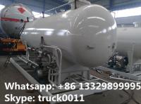 China Hot sale 5metric tons lpg gas tank with refilling system for gas cylidners filling, 5MT skid lpg gas refilling plant for sale