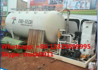 China ASME standard mobile skid-mounted propane gas refilling tank station for gas cylinders, factory sale skid lpg gas plant for sale
