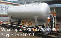China ASME standard mobile skid-mounted propane gas refilling tank station for gas cylinders, factory sale skid lpg gas plant for sale