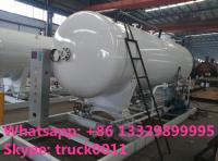 China 12m3 skid mounted system lpg gasa refilling plant, 12,000L skid lpg gas tank with refilling system for gas cylinders for sale