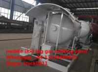 China mini CLW brand mobile skid mounted lpg gas station for refilling 1-150kgs gas cylinders, mini CLW skid lpg gas plant for sale