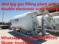 China China best price 2-60tons mobile skid lpg gas refilling plant with double electronic scales and nozzles for sale for sale