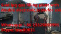 China China best price 2-60tons mobile skid lpg gas refilling plant with double electronic scales and nozzles for sale for sale