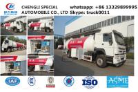 China HOWO brand 10.5tons mobile lpg gas dispensing truck for sale, HOWO brand bulk road lpg gas dispensing truck for retails for sale