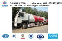 China HOWO brand 10.5tons mobile lpg gas dispensing truck for sale, HOWO brand bulk road lpg gas dispensing truck for retails for sale