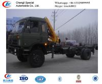 China factory direct sale best price CLW truck with boom crane, Hot sale dongfeng 170hp 6tons truck with folded crane for sale