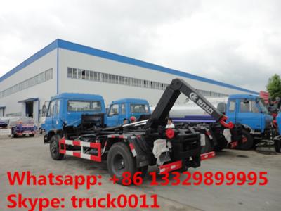 China hot sale DONGFENG brand 12cubic meters hydraulic lift arm garbage truck,best price hook lift garbage truck for sale for sale