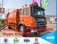 China JAC 4x2 12m3 Waste Rubbish Refuse Collector Garbage Truck Manufacturer, Jac 10-12m3 garbage compactor truck for sale for sale