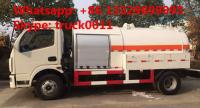 China 5500L capacity 2.3 ton 4*2 DONGFENG right hand drive mini lpg dispensing truck for sale, lpg dispensing truck for sale for sale