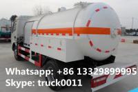 China 5500L capacity 2.3 ton 4*2 DONGFENG right hand drive mini lpg dispensing truck for sale, lpg dispensing truck for sale for sale