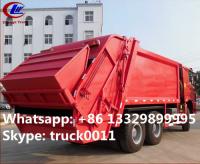 China new sinotruk howo brand 20ton compactor garbage truck for sale, hot sale best price howo 6x4 garbage truck for sale for sale