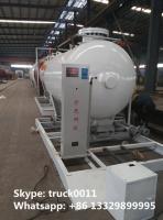 China CLW Brand 10cbm, 20cbm lpg cylindder filling plant,best price mobile lpg gas bottling skid station two scales for sale for sale