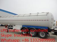China factory price 60 CBM Tri axles LPG gas tank semi trailer for sale, high quality lpg gas propane tank trailer for sale for sale