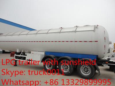 China factory price 60 CBM Tri axles LPG gas tank semi trailer for sale, high quality lpg gas propane tank trailer for sale for sale