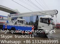 China high quality and competitive price dongfeng tianjin 22m overhead working platform truck for sale, 190hp 22m bucket truck for sale