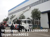 China high quality and competitive price dongfeng tianjin 22m overhead working platform truck for sale, 190hp 22m bucket truck for sale